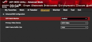 华硕主板如何关闭/开启iGPU核显设置？-EasySupport | 易速